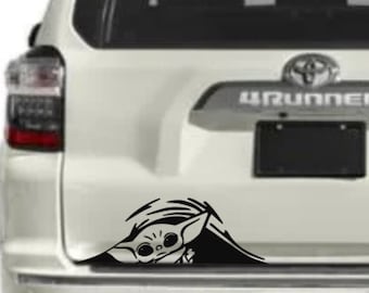 Trunk Peeking Decal - Etsy