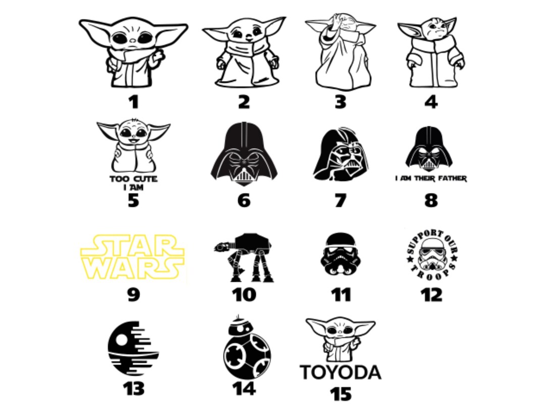 Star Wars Vinyl Decal: Car, Window, Laptop Sticker - Etsy