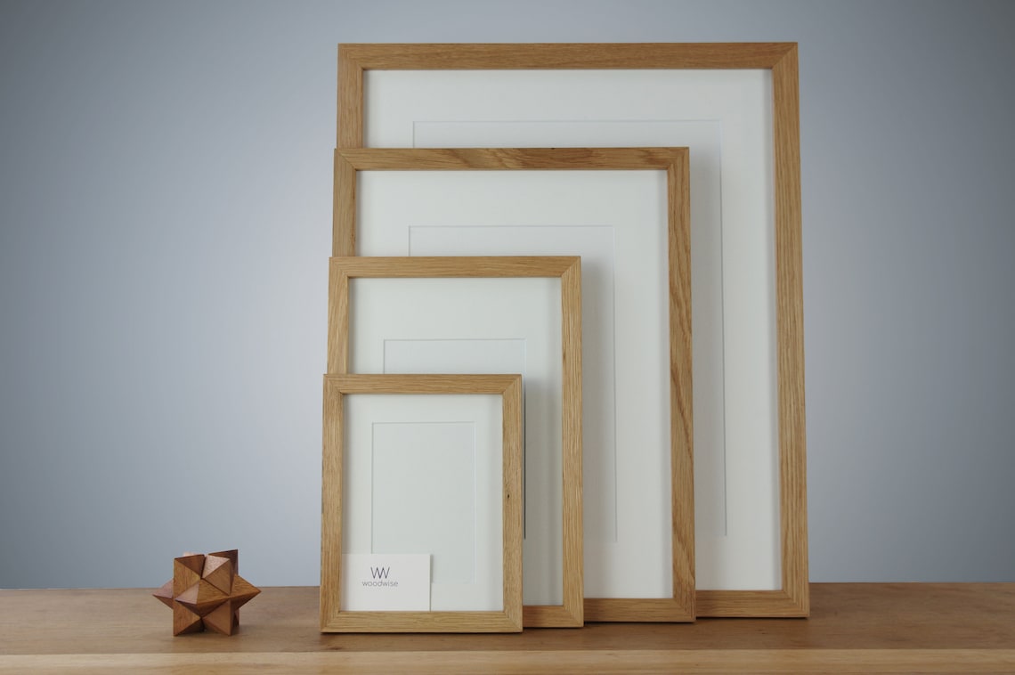 Massivholz Bilderrahmen aus Eiche - Etsy.de