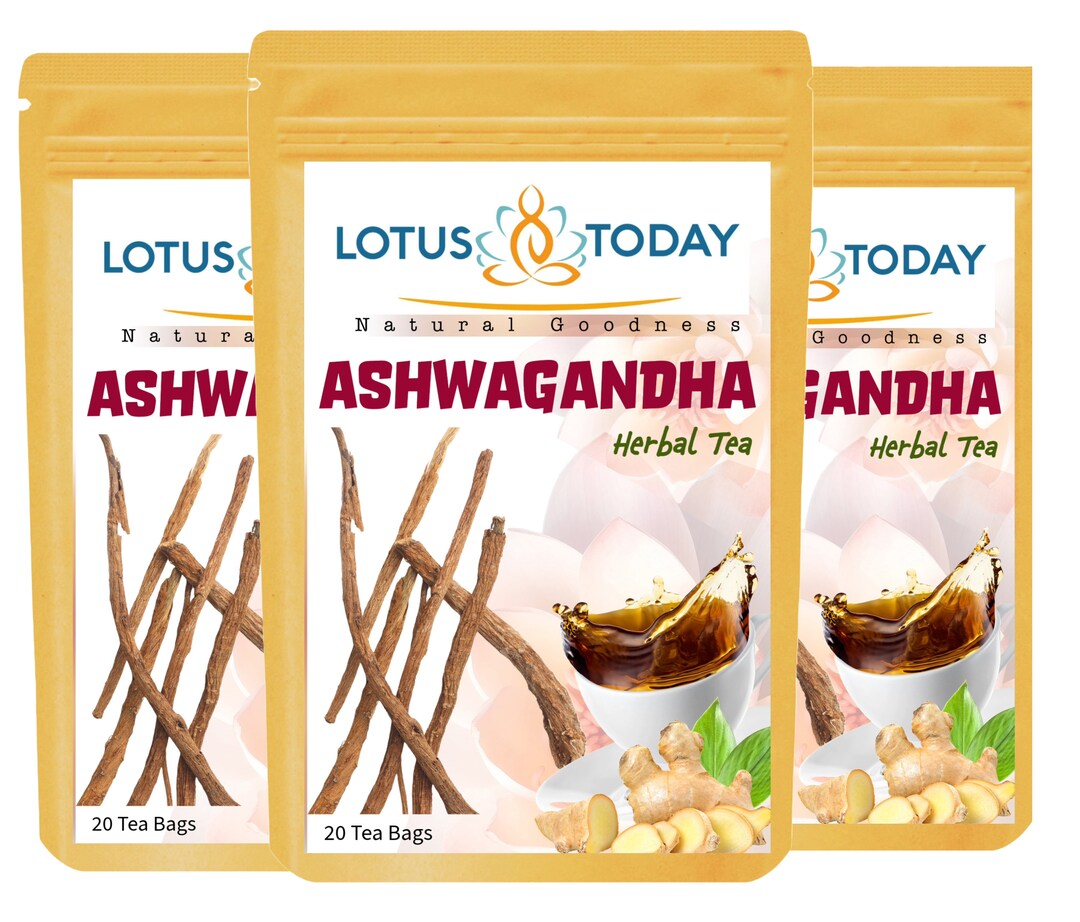 Premium Ashwagandha Tea: 60 Tea Bags Unwind, Rejuvenate Relax, Night ...