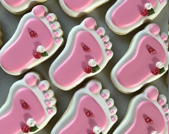 Baby Feet Cookies - Etsy