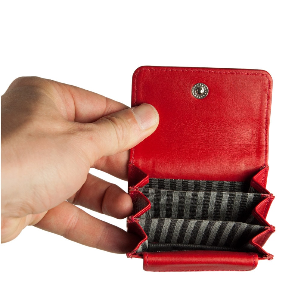Very Small Wallet / Coin Purse, Size XS, Leather, Comes in Blue, Red ...