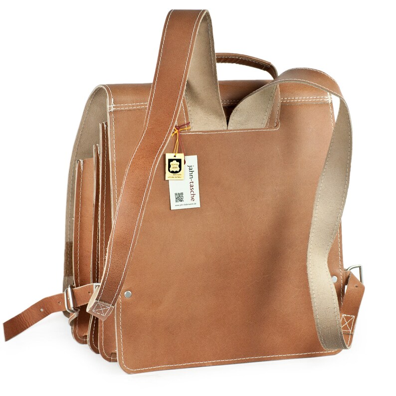 Very Large Leather Backpack / Teacher Backpack for Women and Men, Size ...