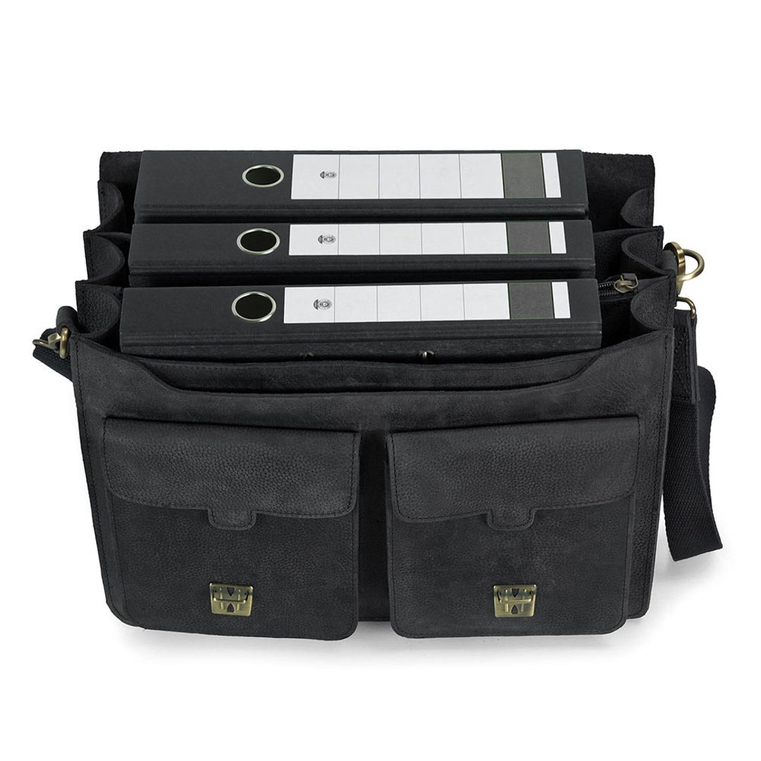 Very Large Briefcase / Teacher Bag for Women and Men, Size XL, Buffalo ...