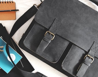 Large Briefcase / Teacher Bag for Women and Men Size L | Etsy