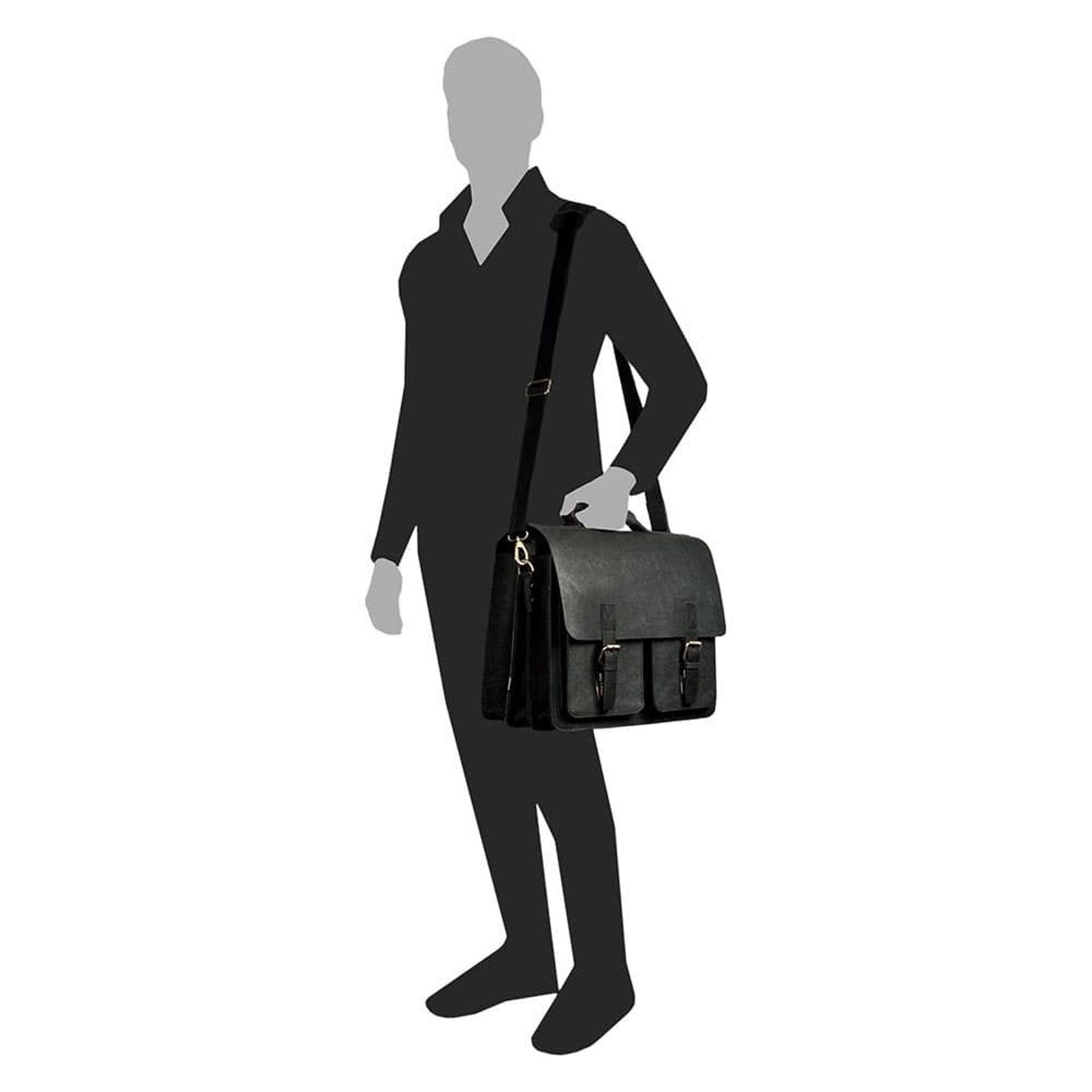 Very Large Briefcase / Teacher Bag for Women and Men, Size XL, Buffalo ...