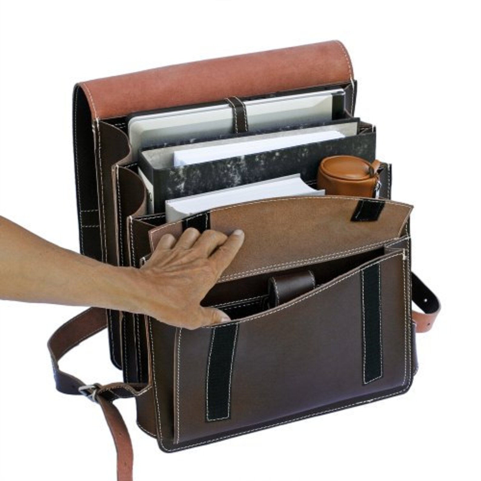 Very Large Leather Backpack / Teacher Backpack for Women and - Etsy