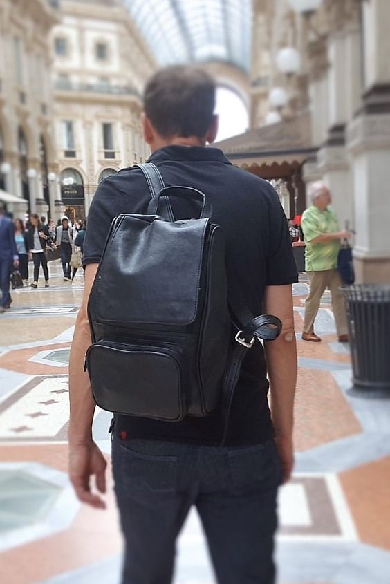 Gift Ideas: Large Leather Backpack / Laptop Backpack for Women | Etsy