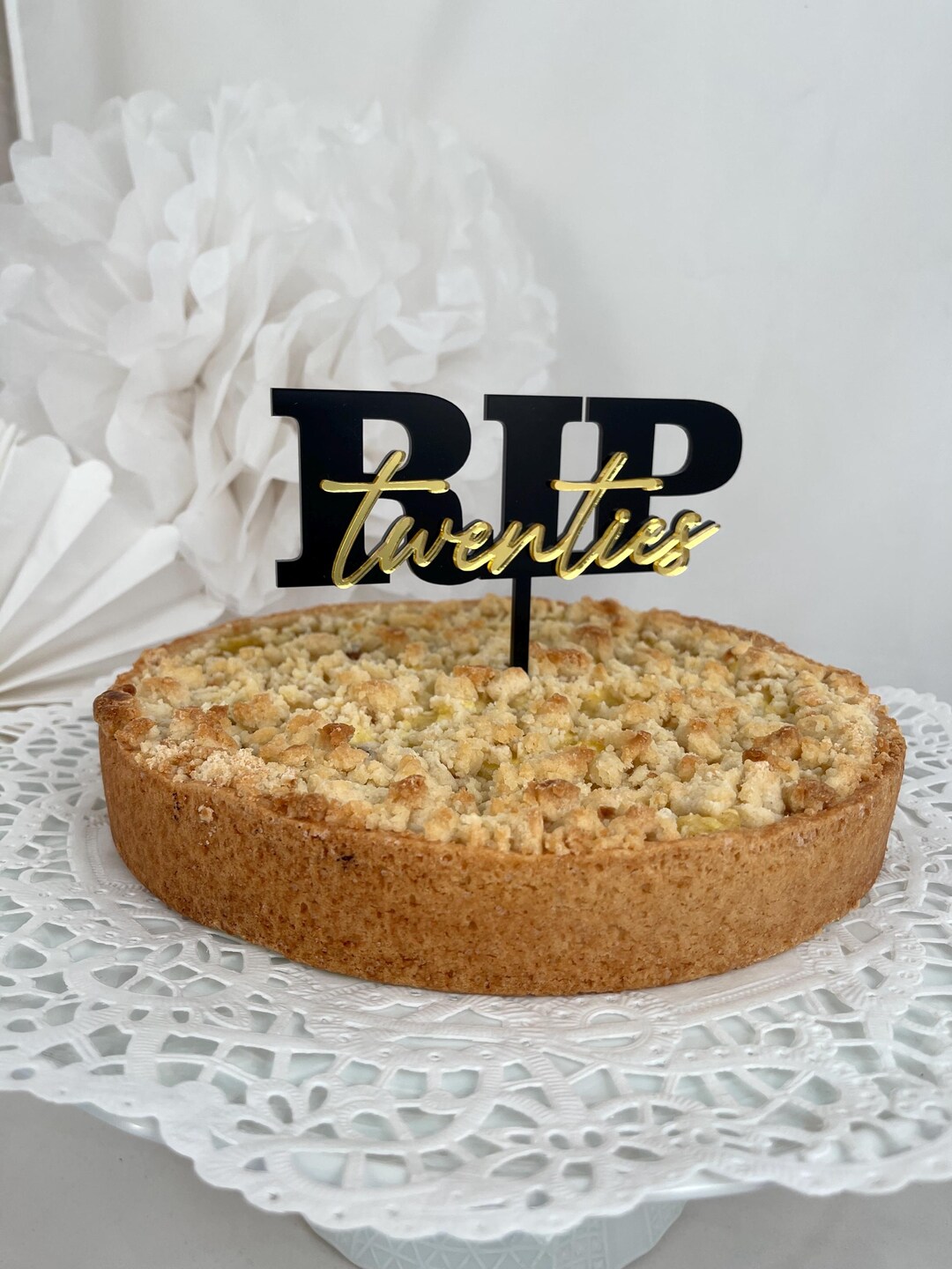 RIP Twenties, Cake Topper Birthday Cake Topper, Customizable ...
