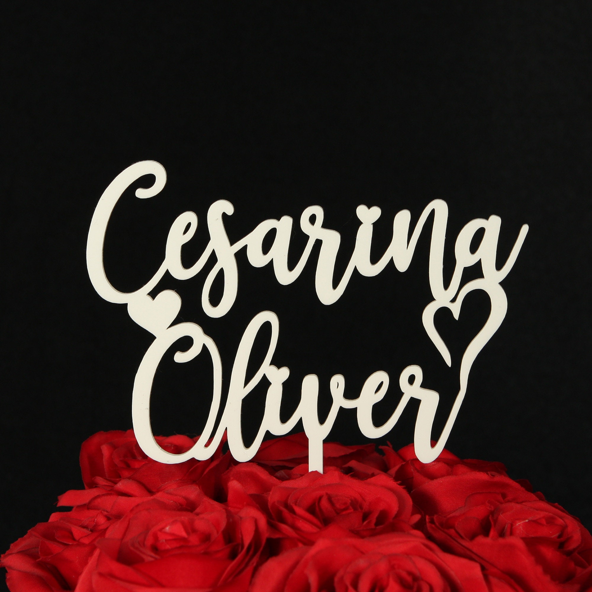 Caketopper Cake Plug Wedding Cake Topper Personalized for the - Etsy