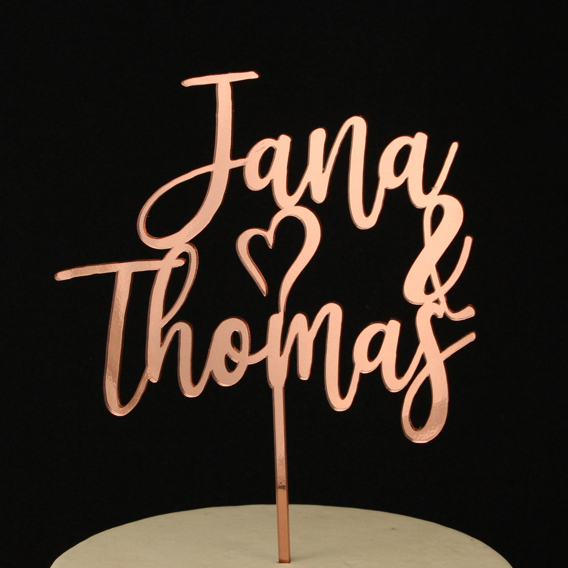 Caketopper cake plug wedding cake topper personalized for the | Etsy