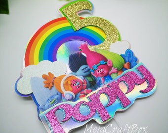 Trolls World Tour Cake Topper | Etsy