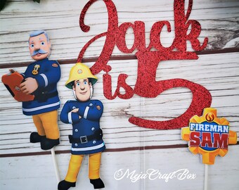 Fireman Sam Cake Topper | Etsy UK