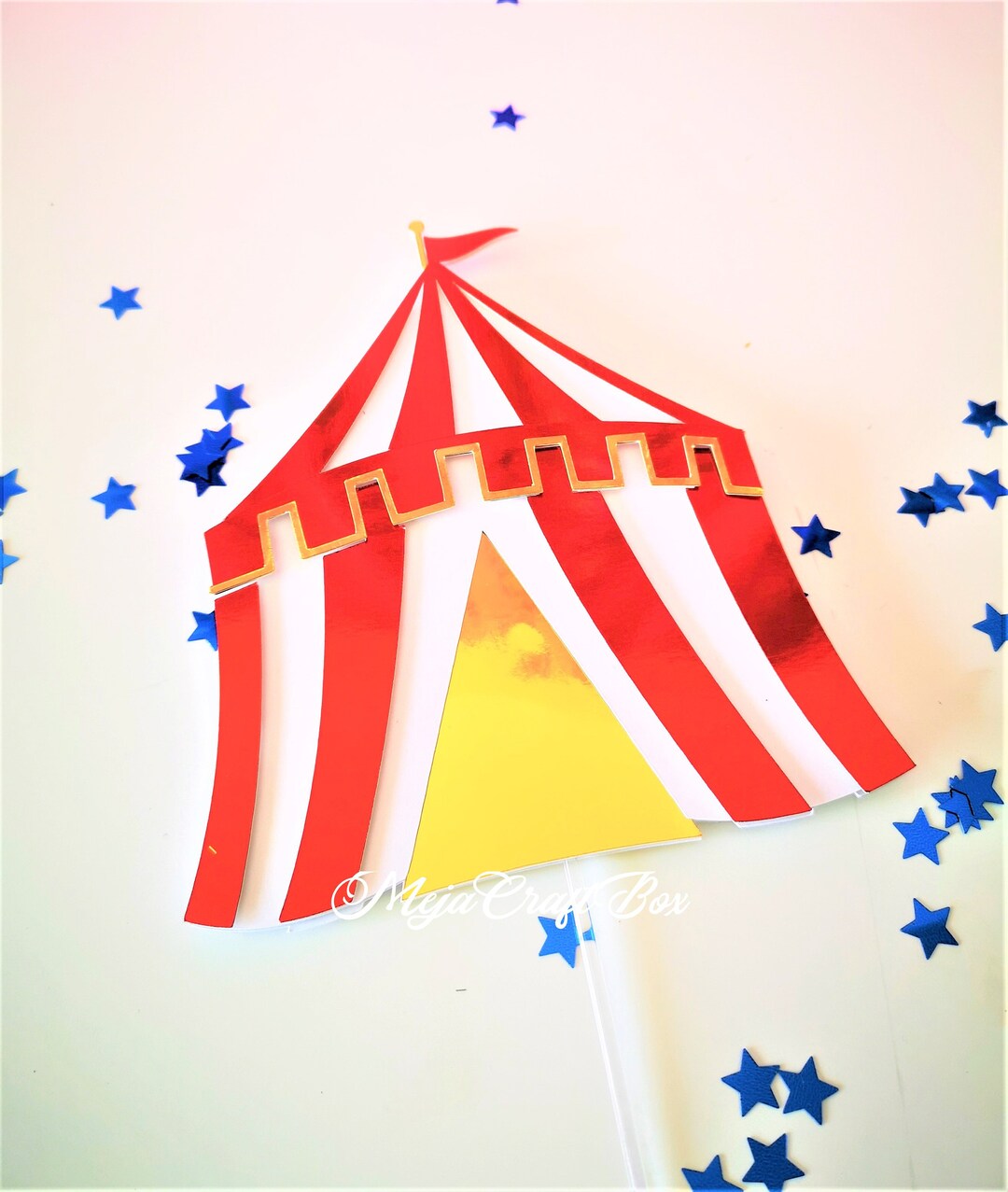 Circus Tent Cake Topper - Etsy UK