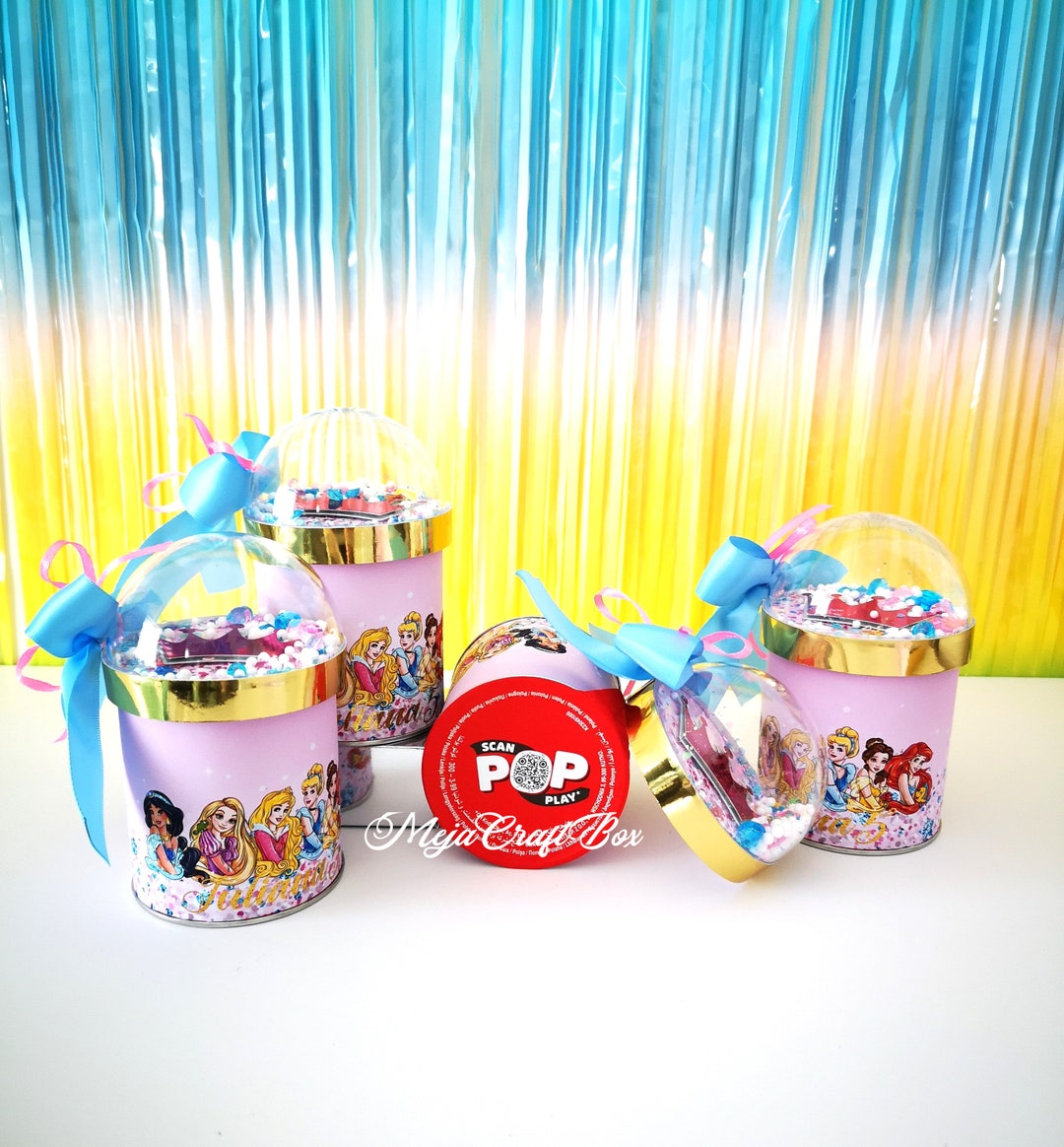 Princesses Pringles Shaker, Custom Girl Party Favours, Personalised ...