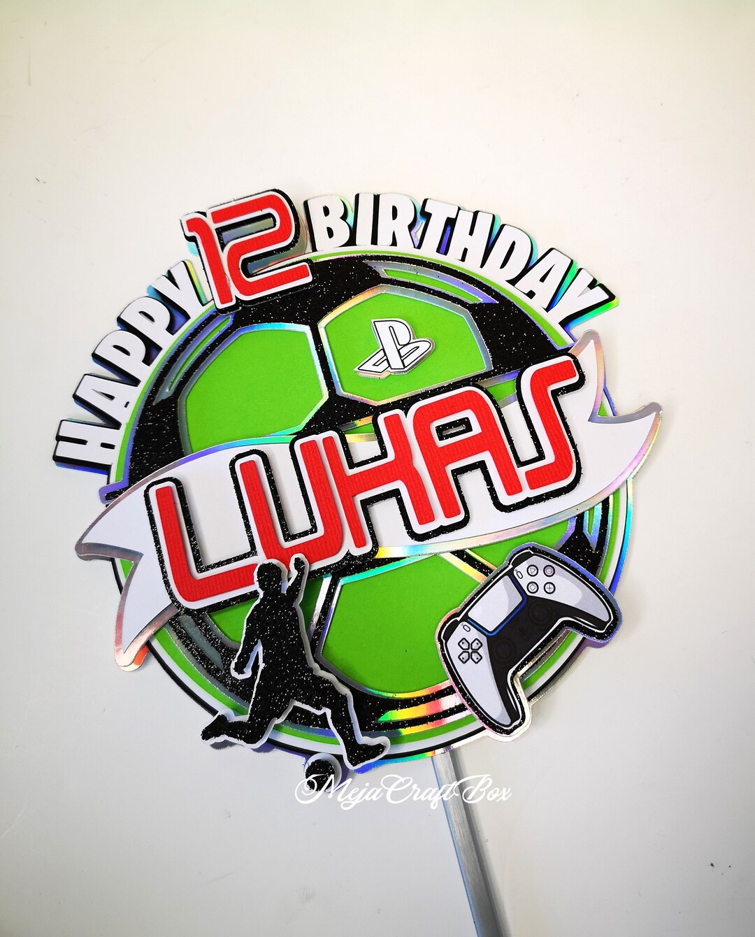Personalised Football Cake Topper - Etsy