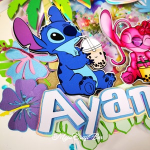 Stitch Cake Topper, 3D Shaker Topper - Etsy UK