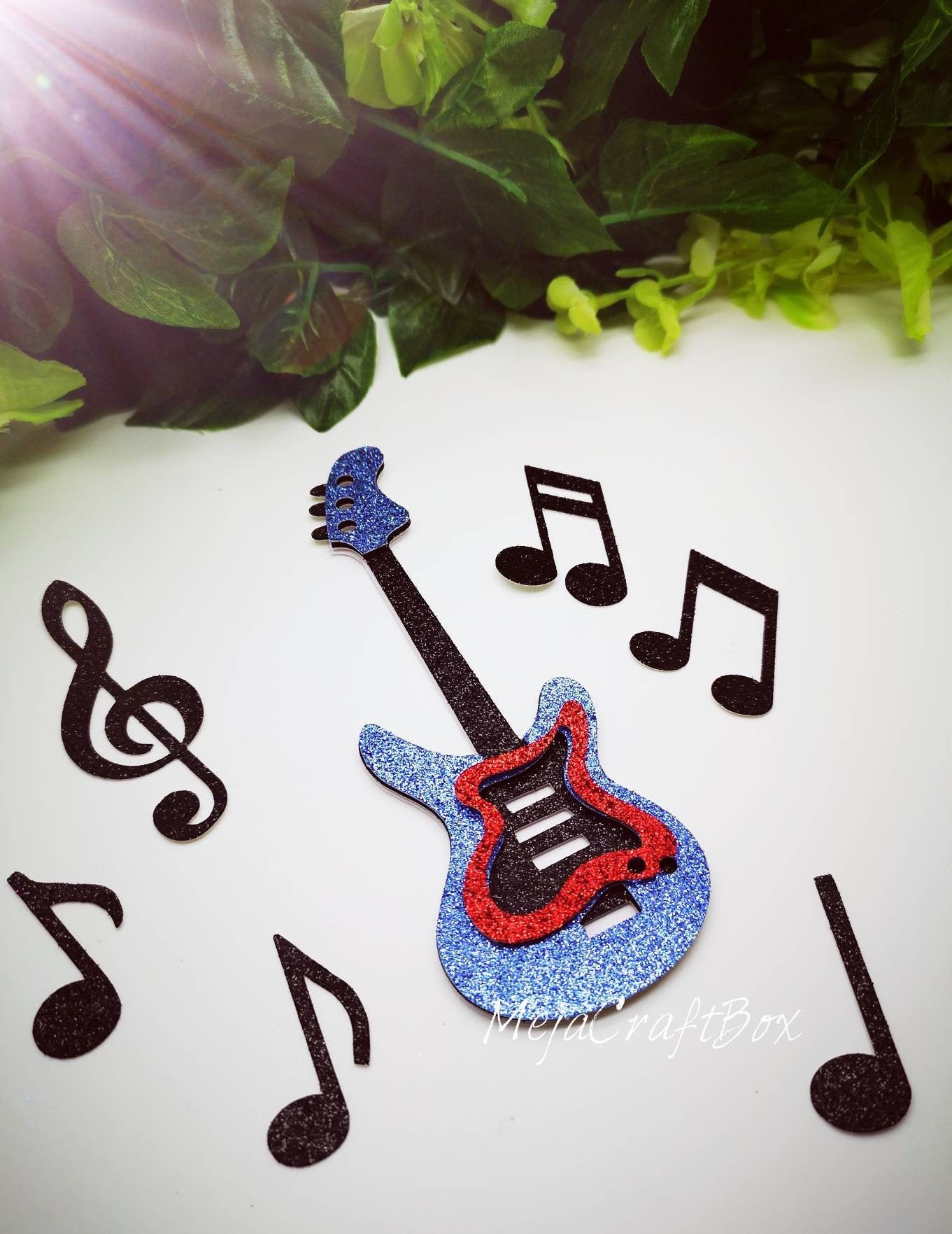 Guitar Cake Topper 3D Electric Guitar Cake Topper Music | Etsy UK