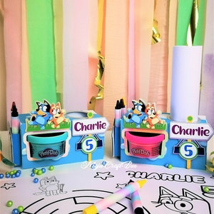 Play-doh Activity Boxes, Crayon, Colouring Page Party Favour Boxes ...