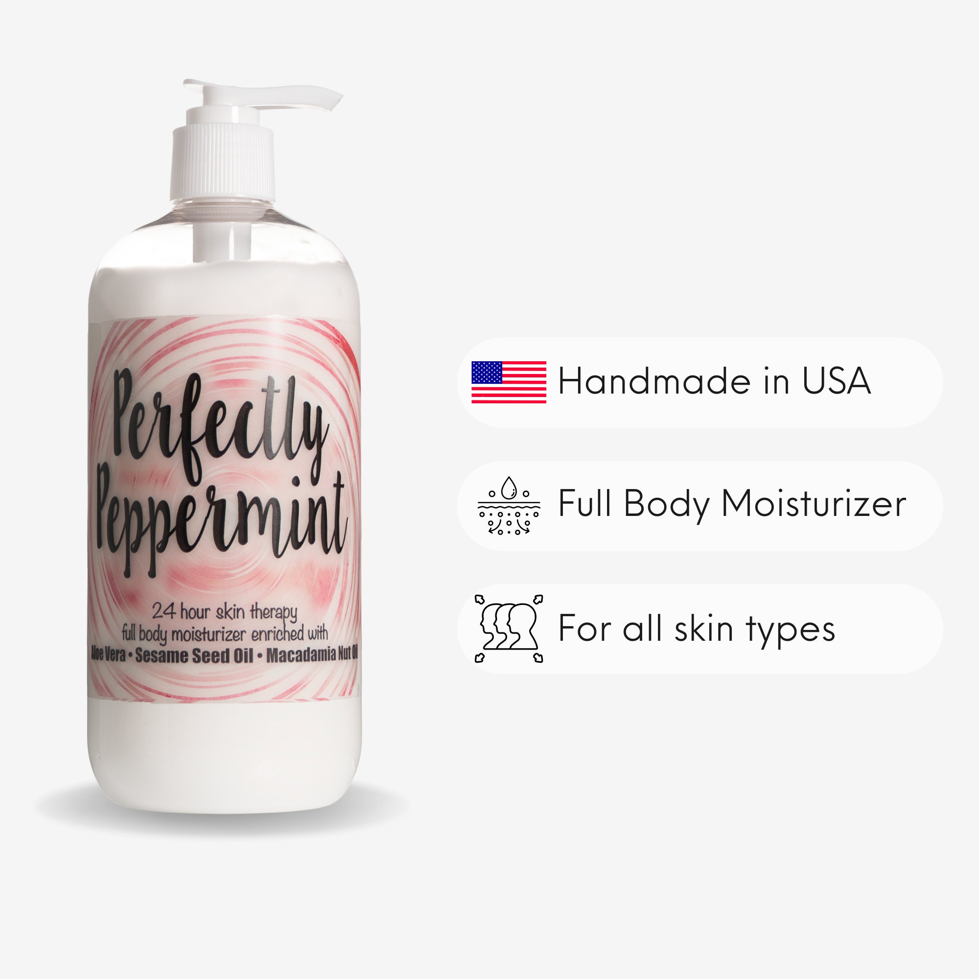 Peppermint Full Body Moisturizer by the Lotion Company, Body Cream ...