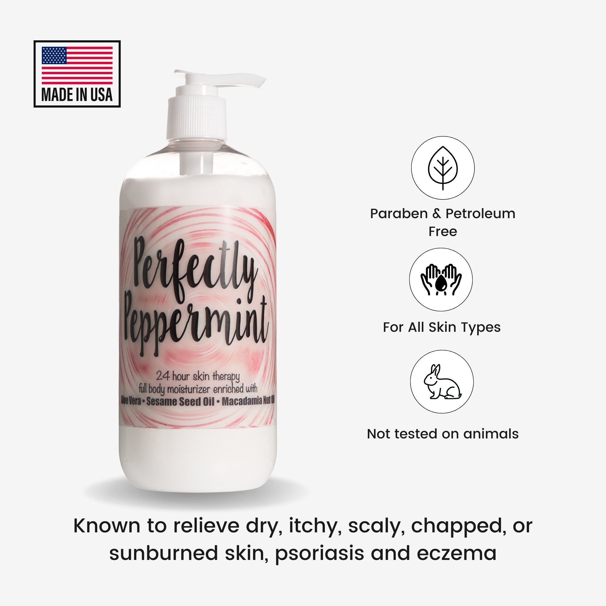 Peppermint Full Body Moisturizer by the Lotion Company, Body Cream ...