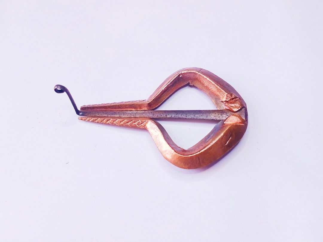 Copper Jew's Harp: Square Tailless Mouth Harp, Indian Handicraft - Etsy