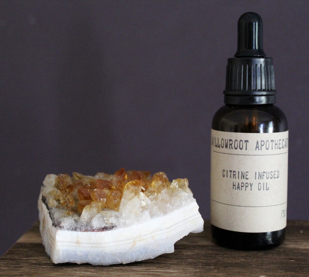 Citrine Infused Happy Oil by Willowroot Apothecary - Etsy Australia