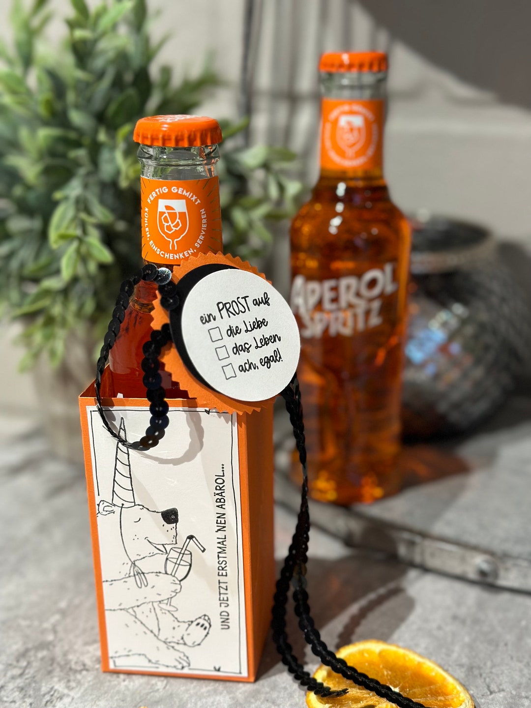 Aperol Flaschen Box Mitbringsel Geschenk Gastgeschenk - Etsy.de
