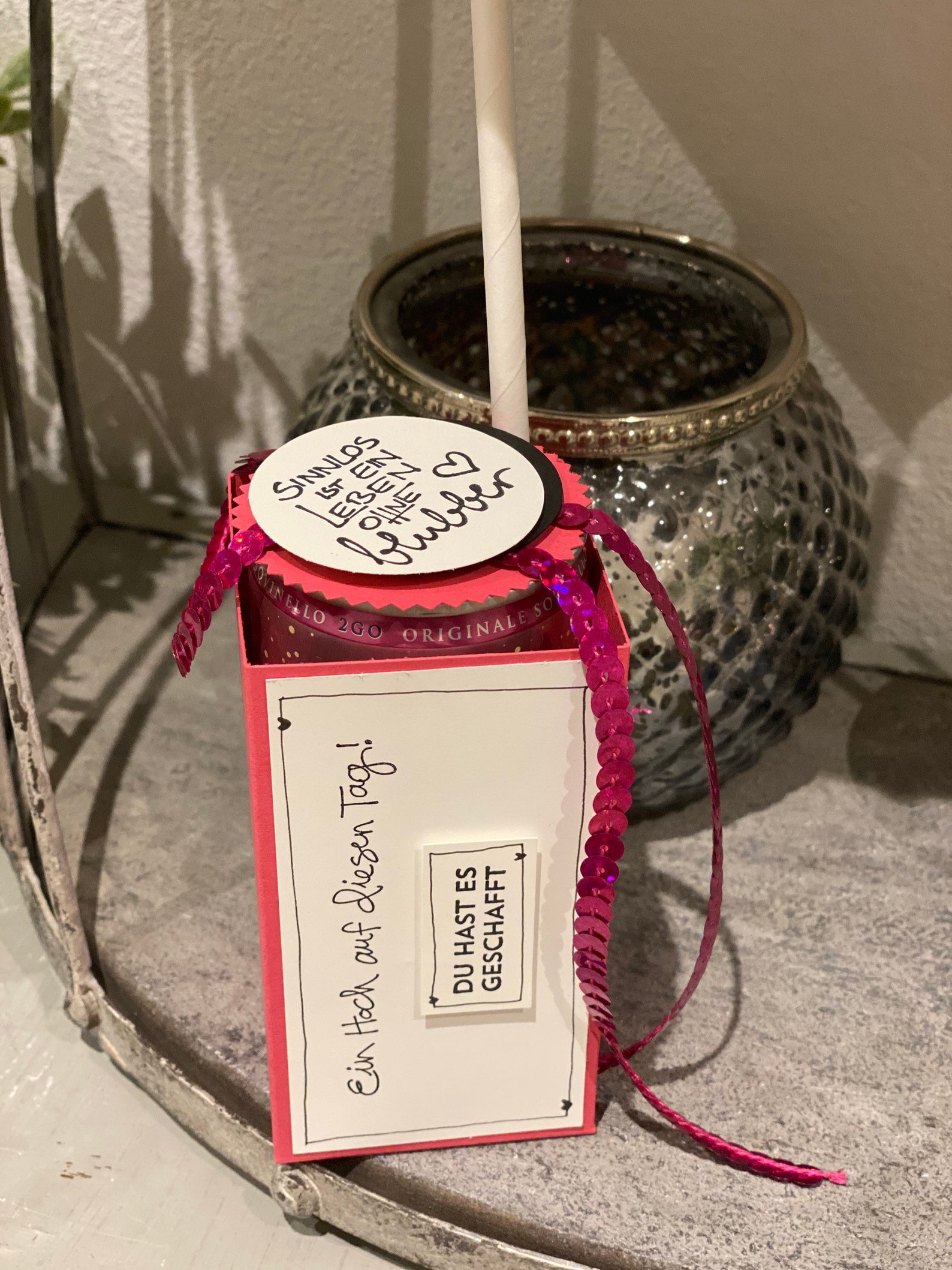 Prosecco Dosen Box Mitbringsel Geschenk Gastgeschenk Dosenhalter - Etsy.de