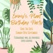 Digital Plant Birthday Invitation Terrarium Birthday Party Invites ...