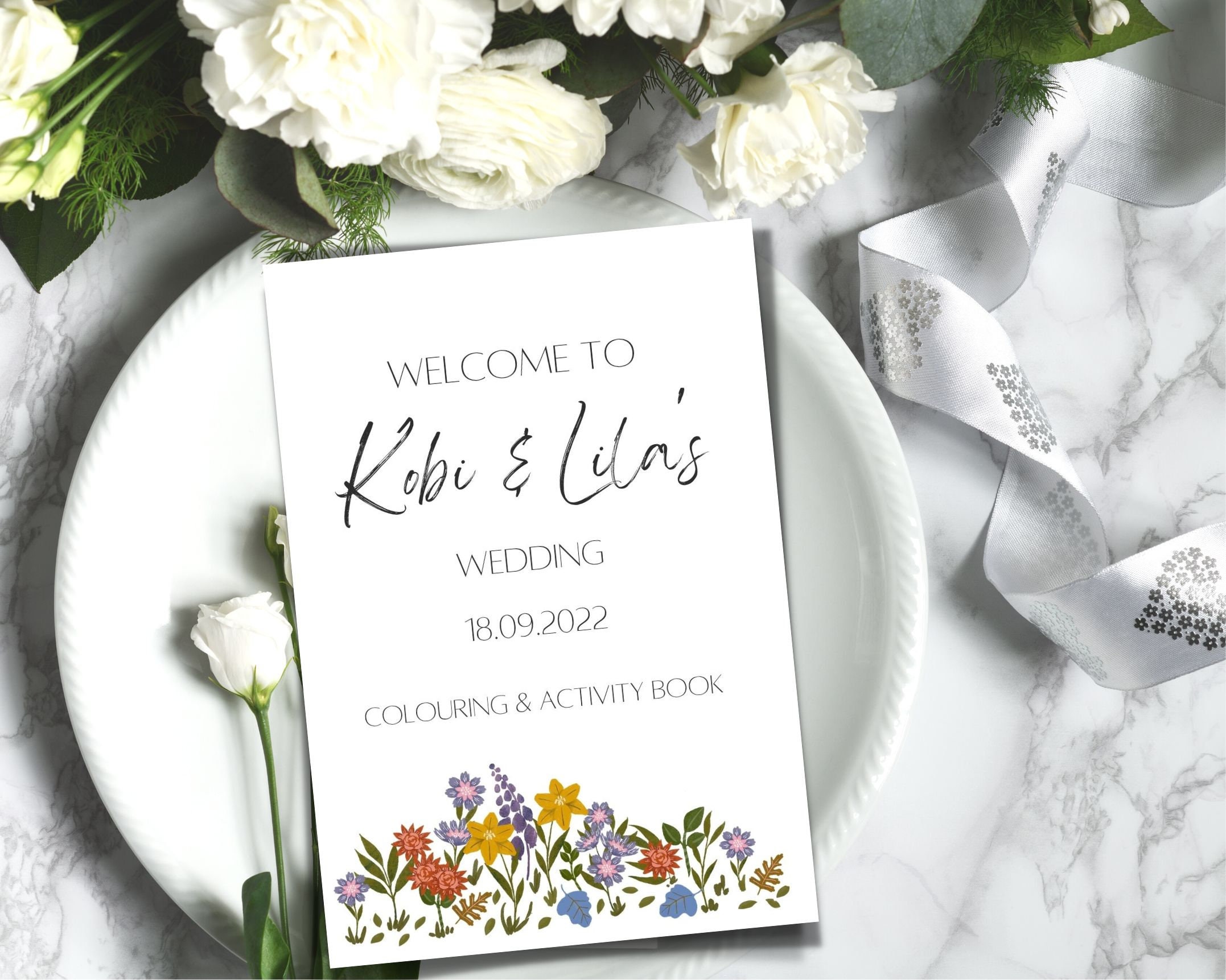 Printable Wedding Coloring Activity Book Wedding Colouring - Etsy