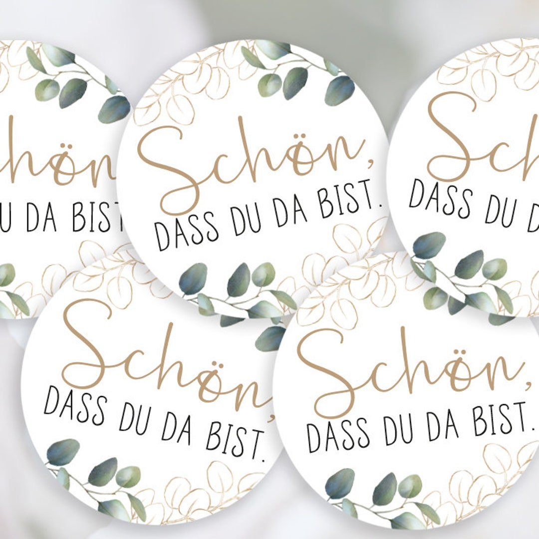 Sticker Schon Dass Du Da Bist