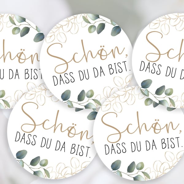 Druckvorlage schön, dass du da bist - Etsy.de