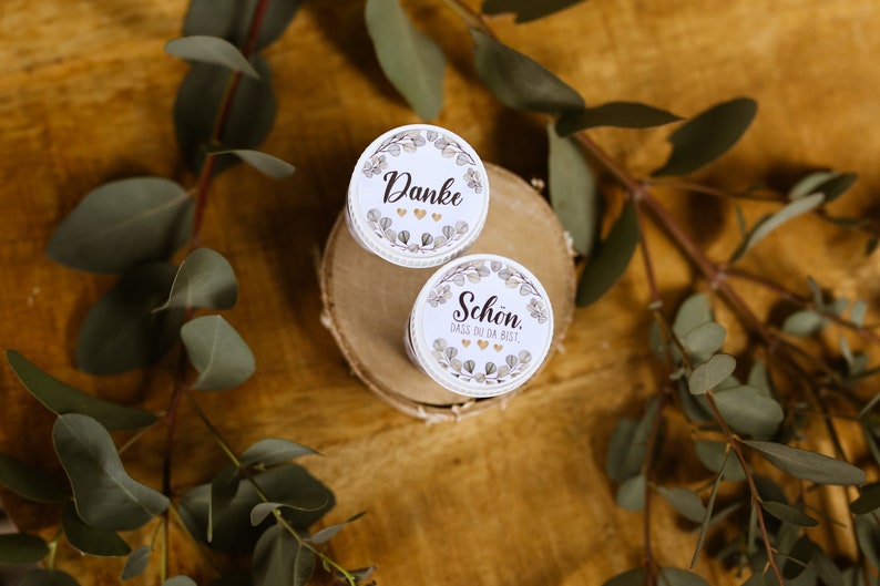 Sticker on Top + Banderole A Sweet Keepsake for Chocolate Mini Glass ...