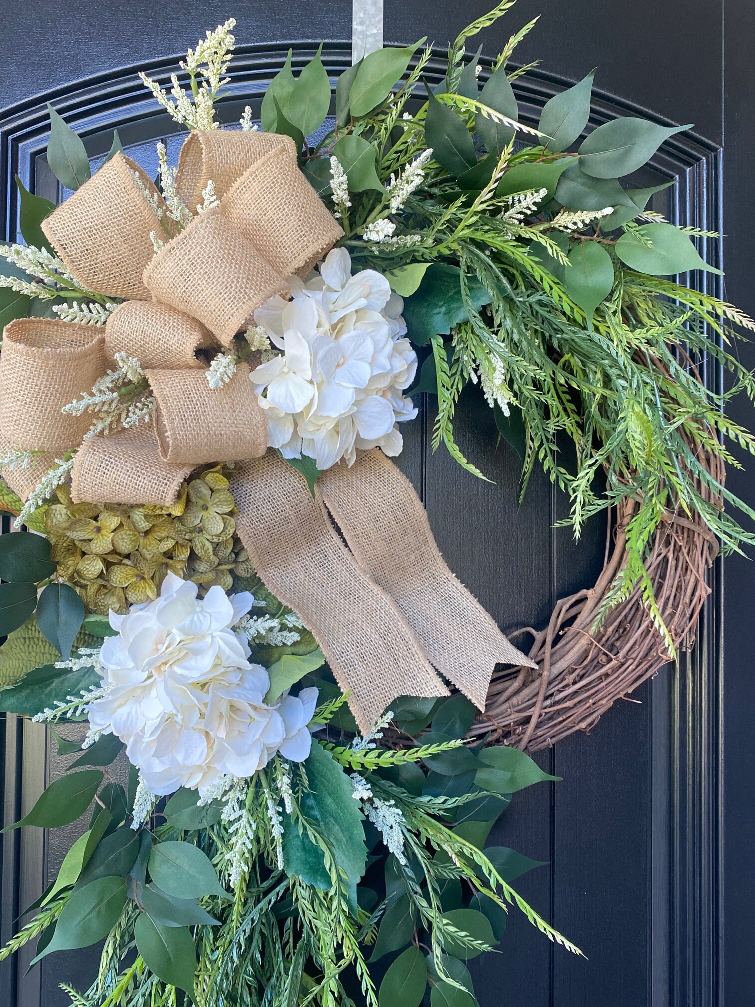 Everyday Wreath, Minimalist Wreath for Front Door, Neutral Color Design ...