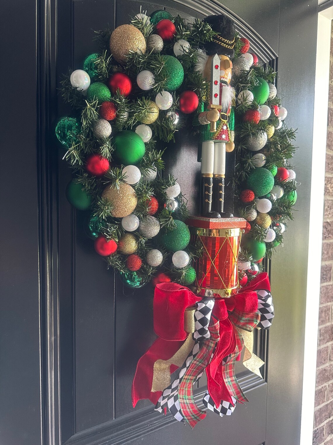 Christmas Nutcracker Wreath, Traditional Christmas Wreath, Elegant ...