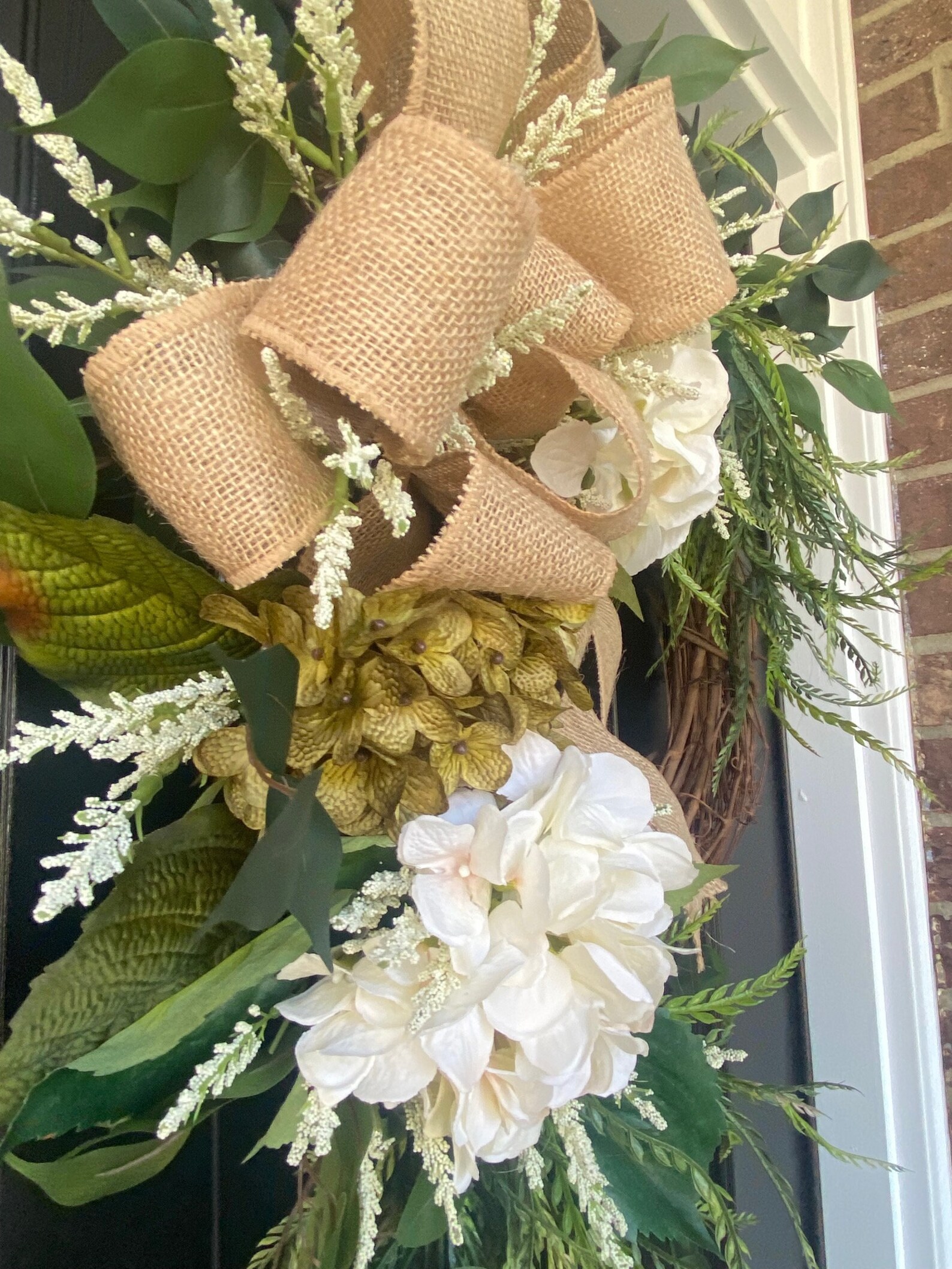 Everyday Wreath, Minimalist Wreath for Front Door, Neutral Color Design ...