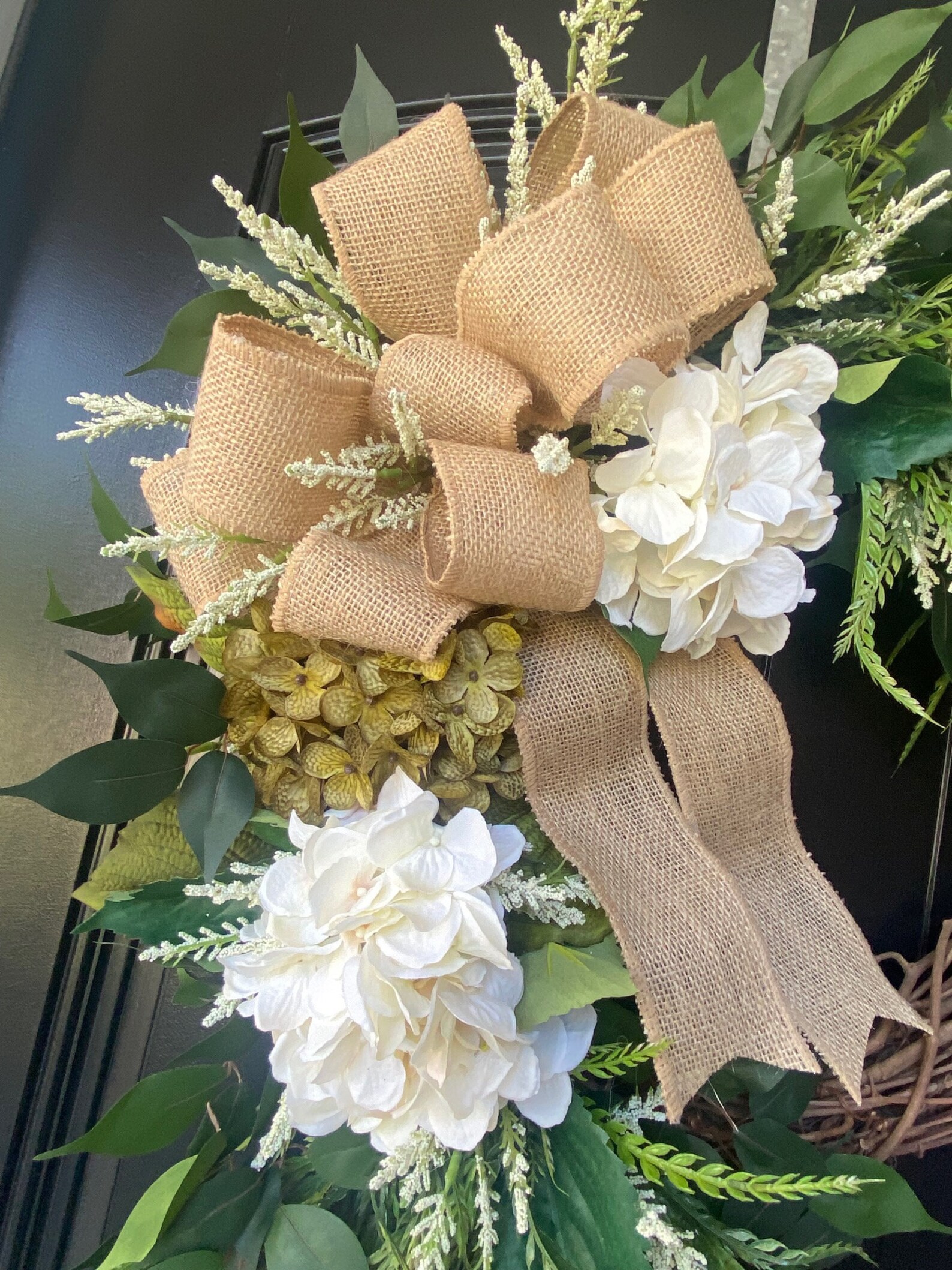 Everyday Wreath, Minimalist Wreath for Front Door, Neutral Color Design ...