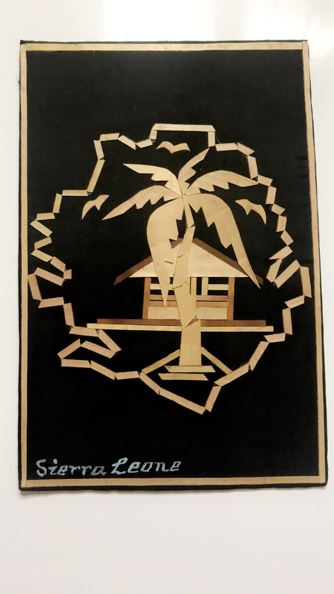 Wooden African Landscape Craft - Etsy