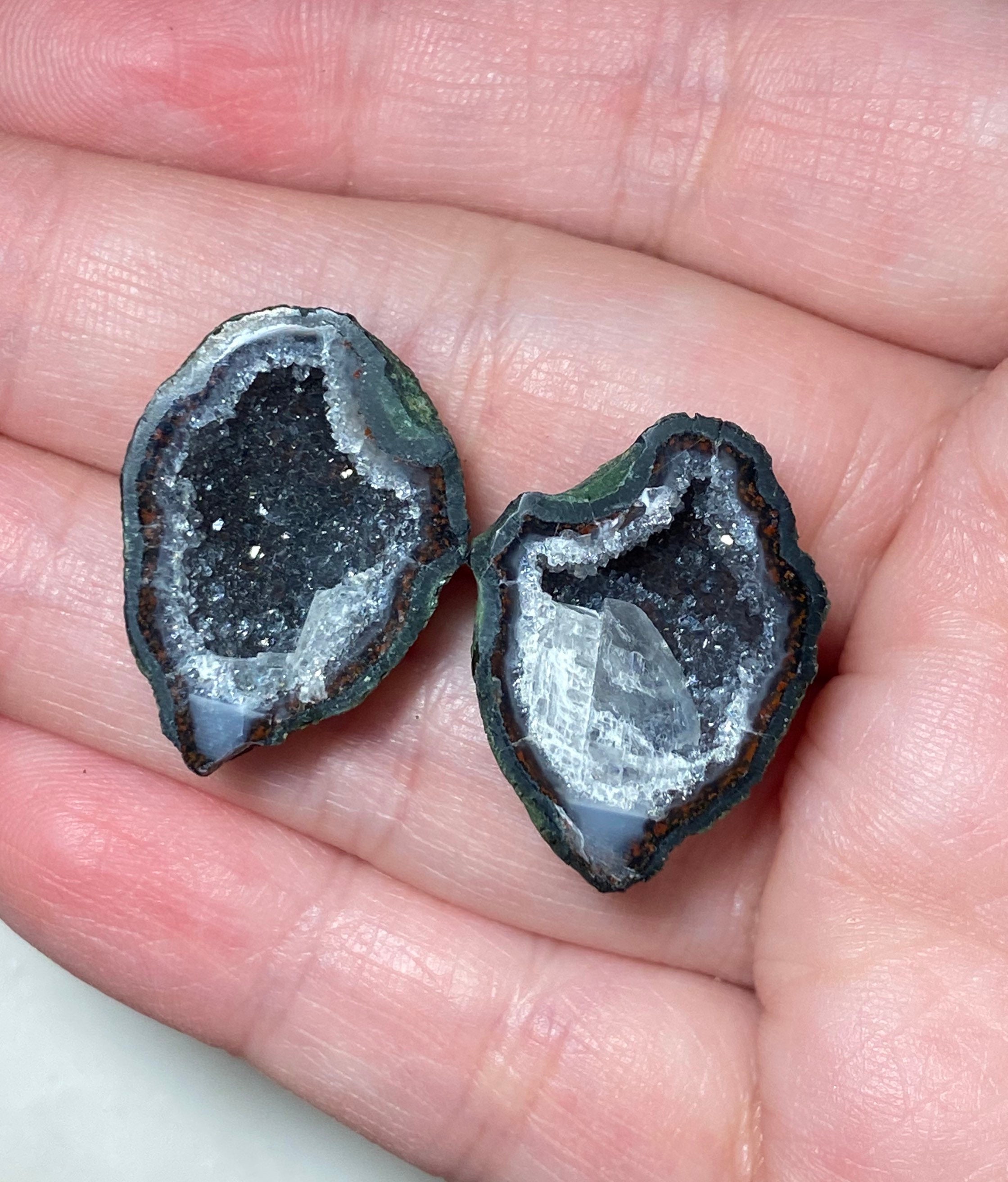 Tabasco Geode Pair Micro Geodes Mini Geode Pair Geode | Etsy