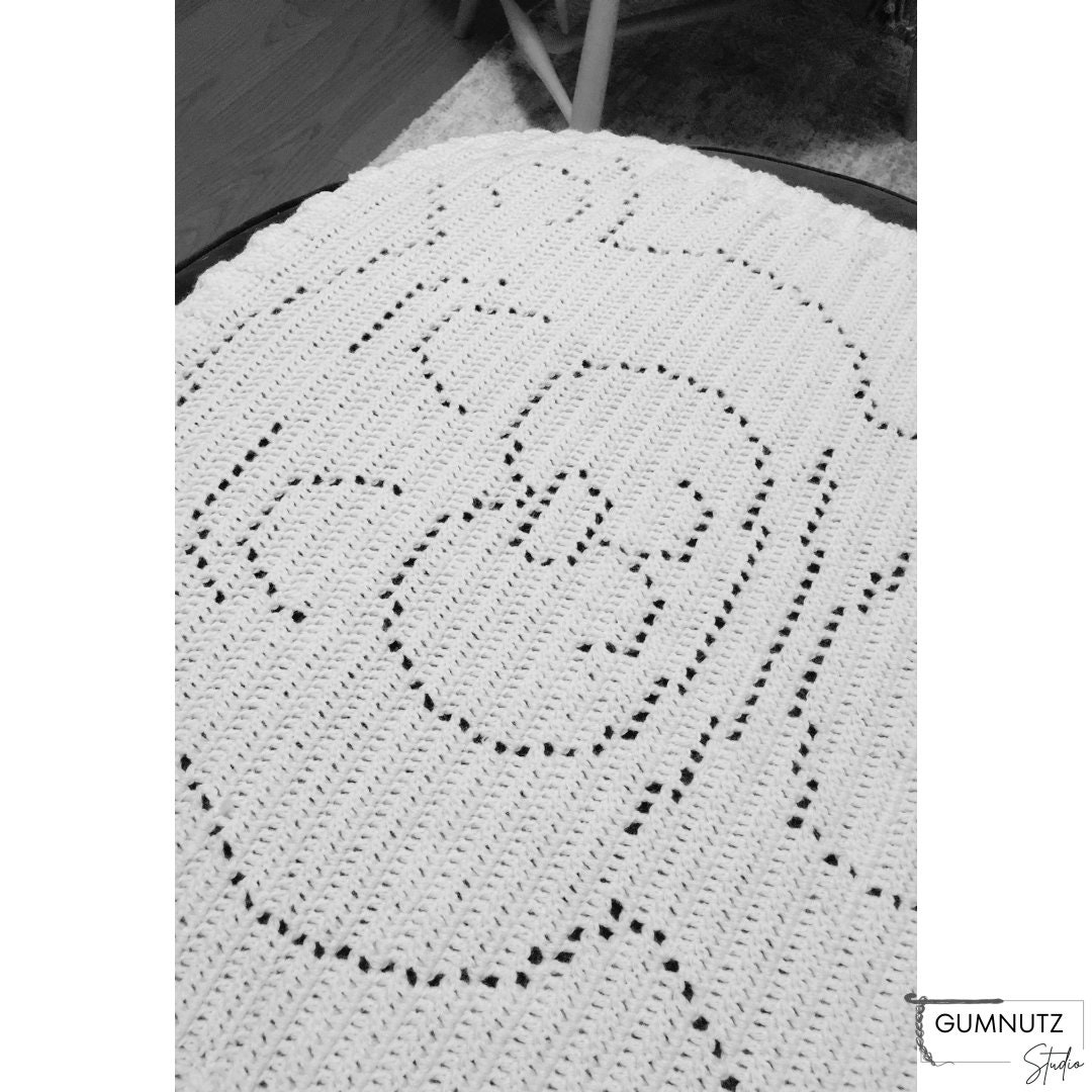 Teddy Bear Filet Crochet Baby Blanket Pattern (PDF Download) - Etsy