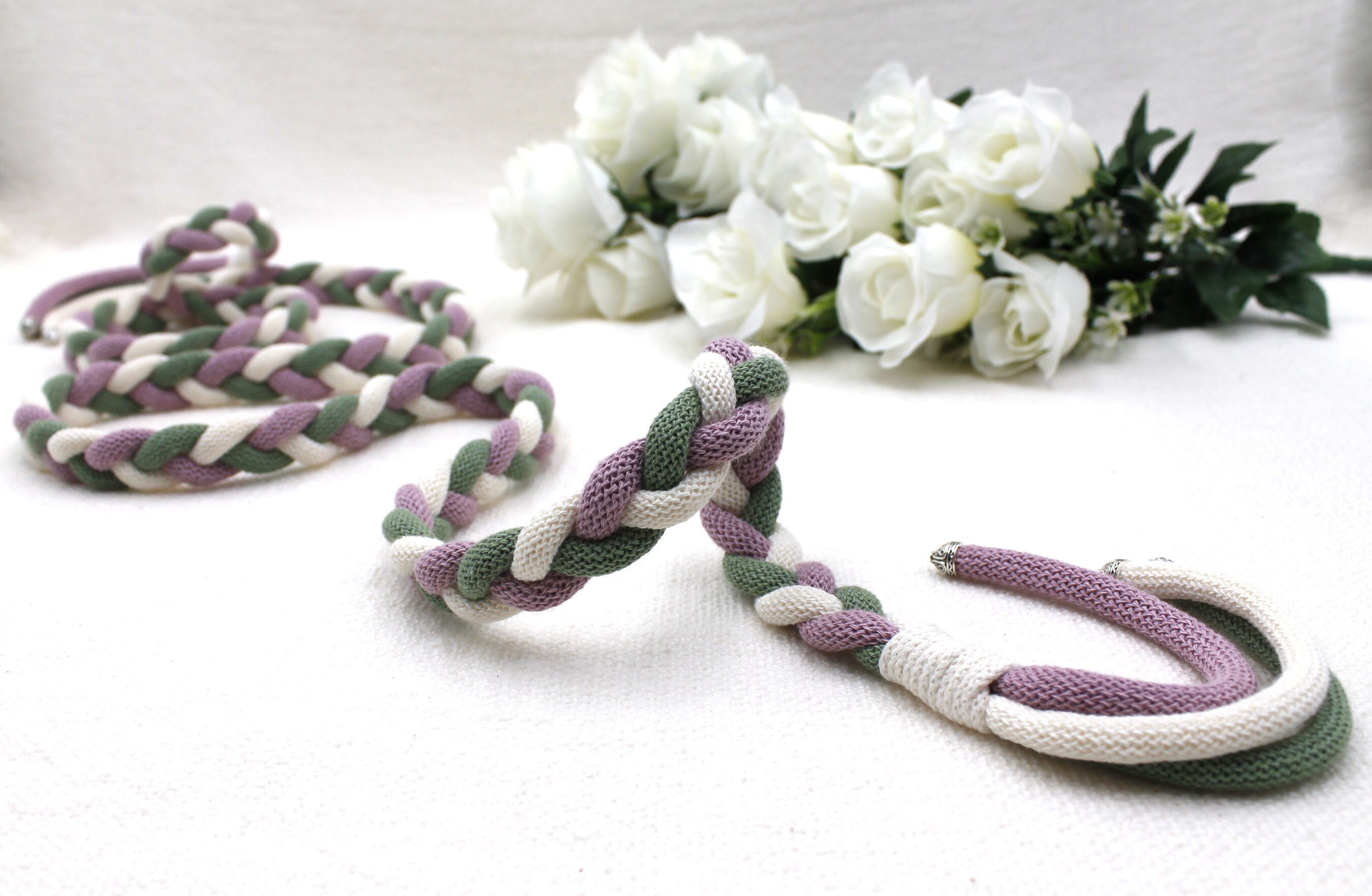 Custom Trinity Braid Handfasting Cord in Your Colors Option | Etsy UK