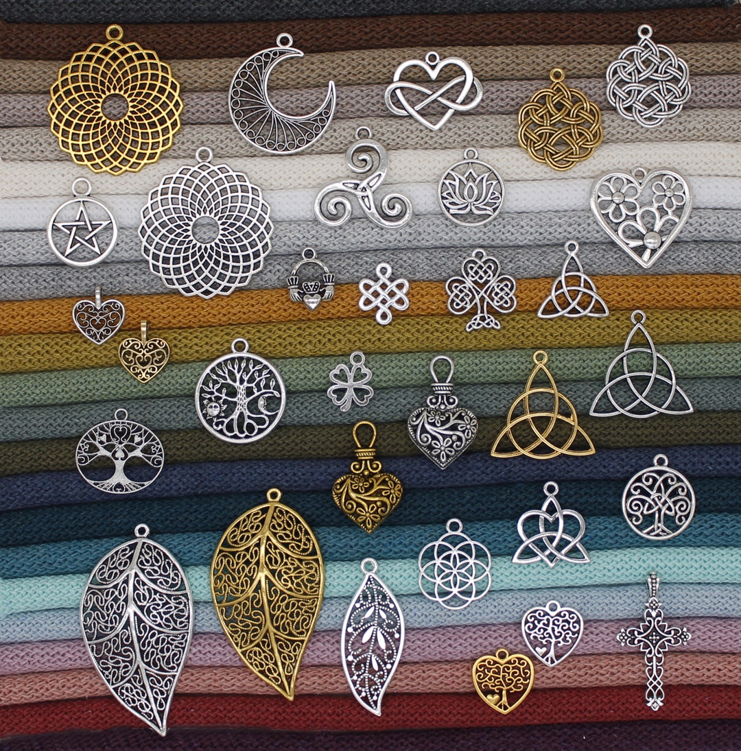 Set of 2 Pendants, Add Your Choice to Your 'embracing Cords' Order ...