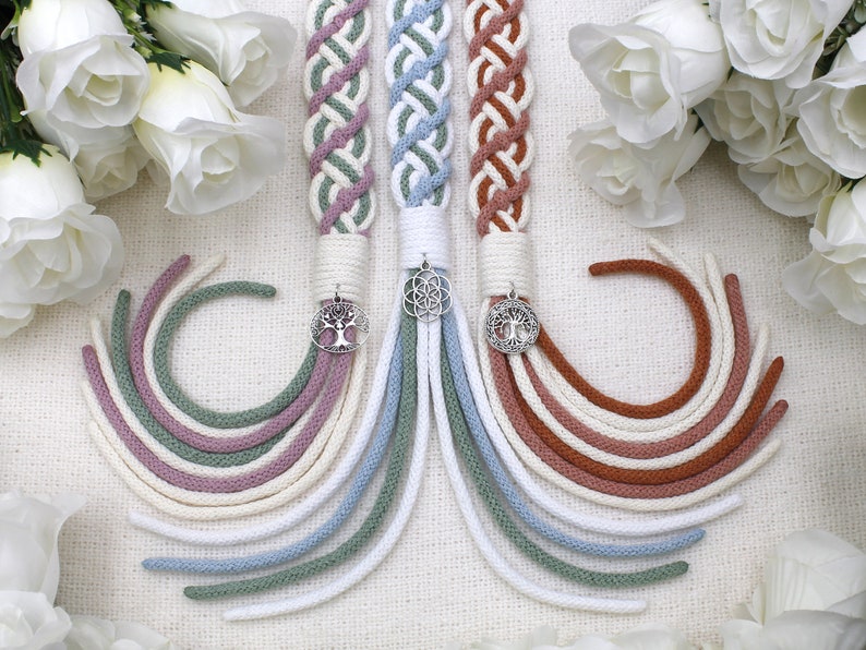 Custom 8-strand Handfasting Cord in Your Colors Personalize - Etsy