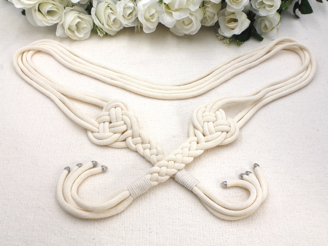 Eternity Handfasting Cord Bespoke ∞ 2 Eternity Knots With Room for Your ...