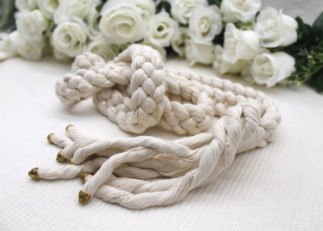 Deluxe Gold Handfasting Cord - Ivory With a Hint of Metallic Gold ...