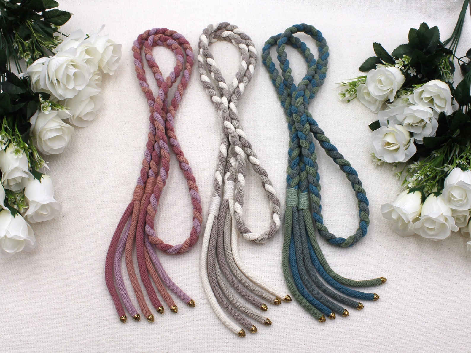 Custom Trinity Braid Handfasting Cord in Your Colors Option to ...