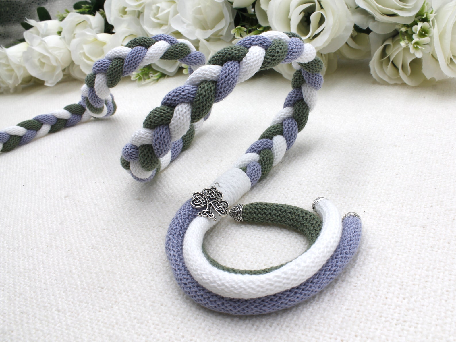 Custom Trinity Braid Handfasting Cord in Your Colors Option to ...