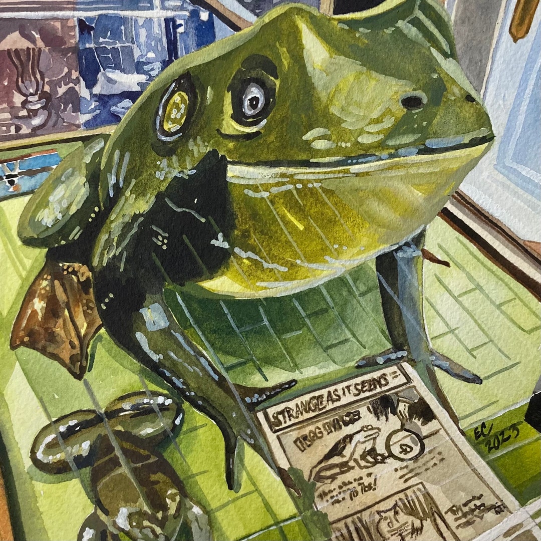 C is for Coleman Frog | 8x8" Square Print | Art Reproduction ...
