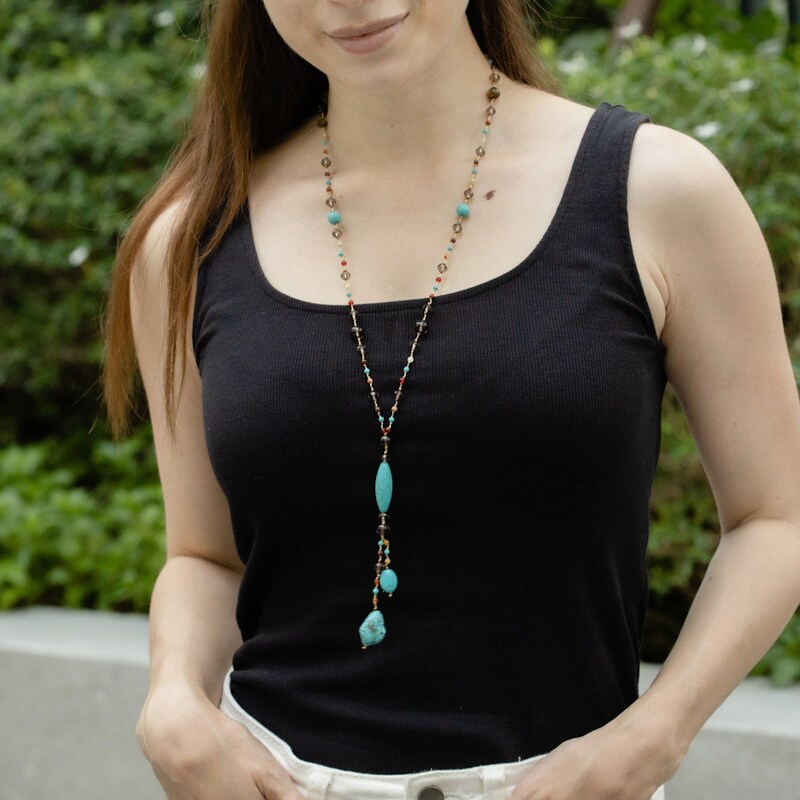 Long Necklace - Etsy